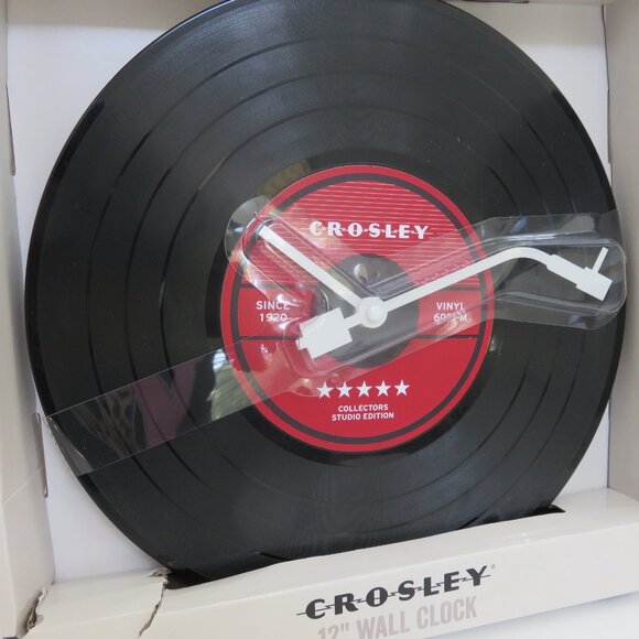 Crosley | Wall Decor | Crosley Vinyl Record 2 Wall Clock | Poshmark
